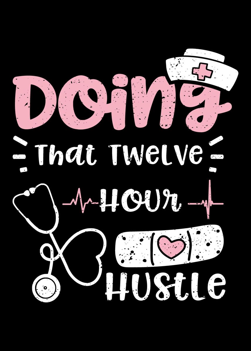 'Doing That Twelve Hour Hus' Poster, picture, metal print, paint by ...