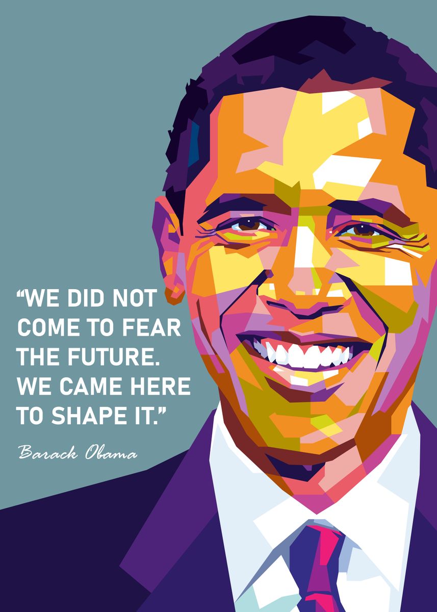 'Barack Obama Quote' Poster, picture, metal print, paint by Awesome ...