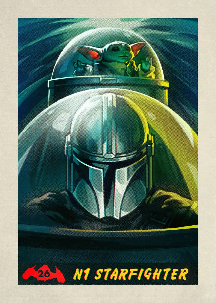 'N1 Starfighter' Poster, picture, metal print, paint by Star Wars ...