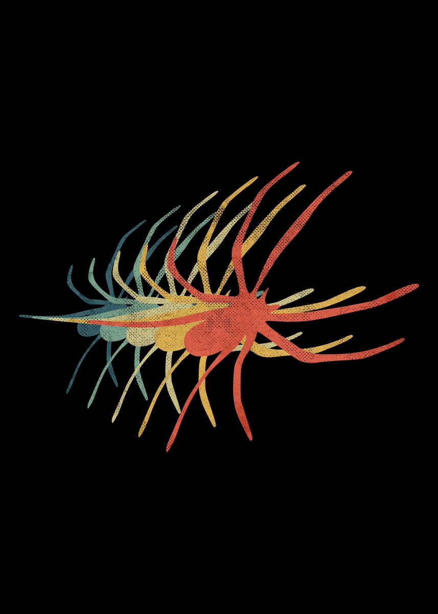 'Spider Retro Vintage Color' Poster, picture, metal print, paint by El ...