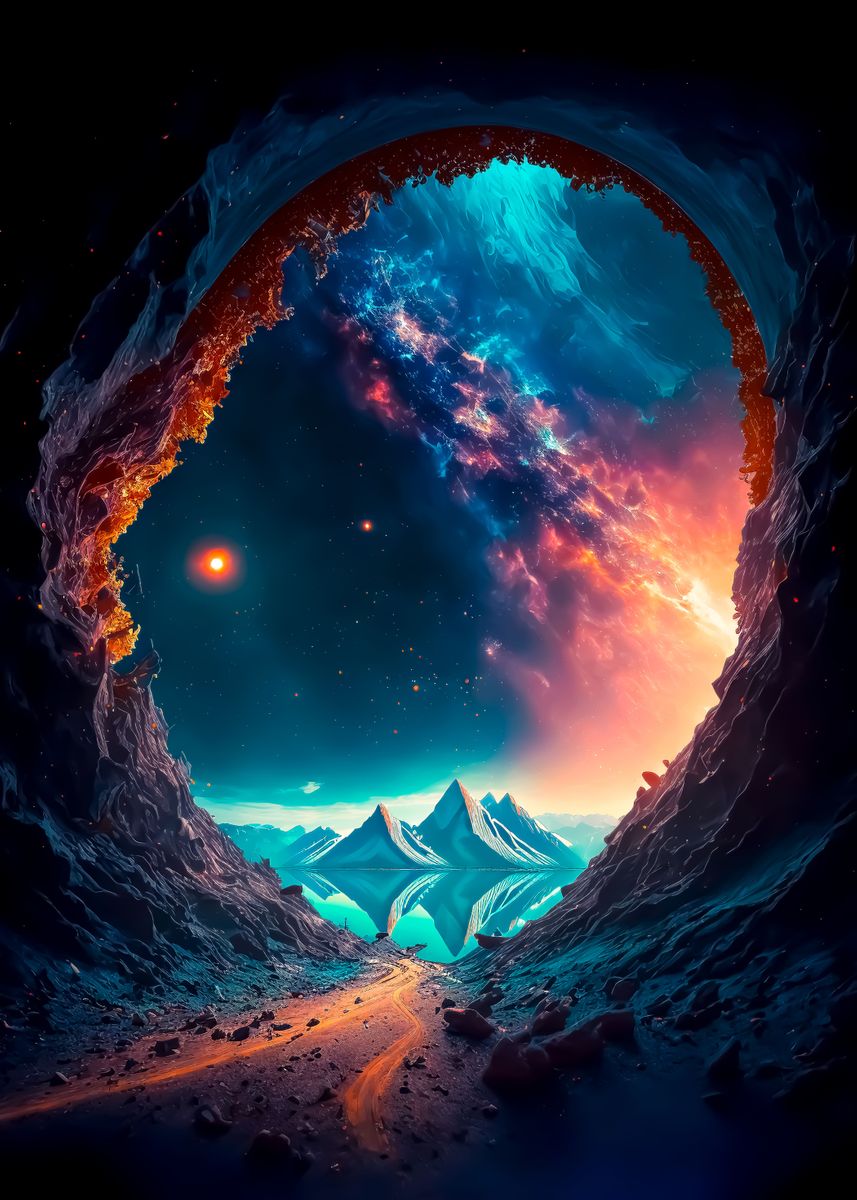 'Cave ' Poster, picture, metal print, paint by James Garcia | Displate