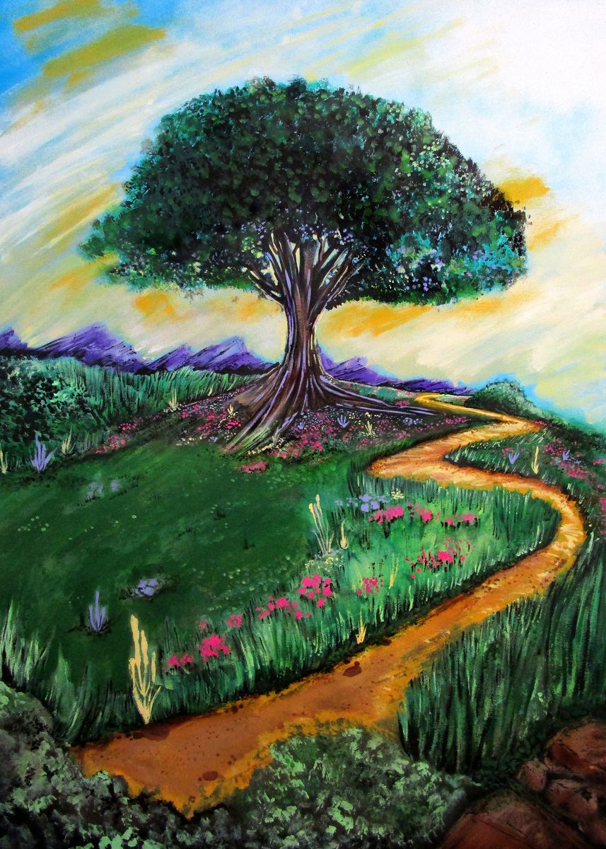 'Tree Of Imagination' Poster, picture, metal print, paint by Adamzworld ...