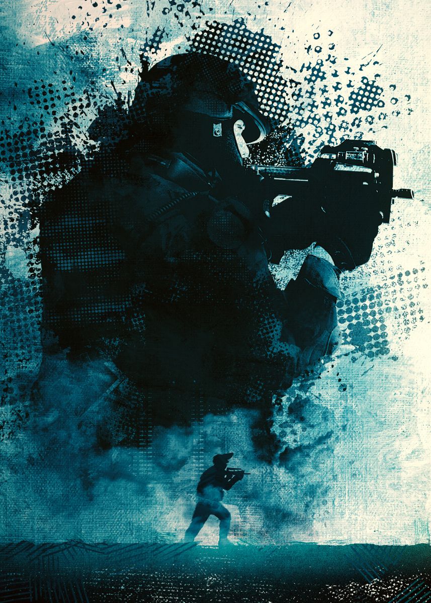 'CS:GO Counter - Terrorist' Poster, picture, metal print, paint by ...