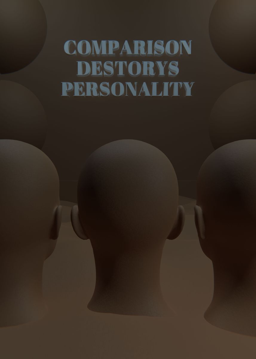 'Comparison 3D Quote' Poster, picture, metal print, paint by Irawan ...