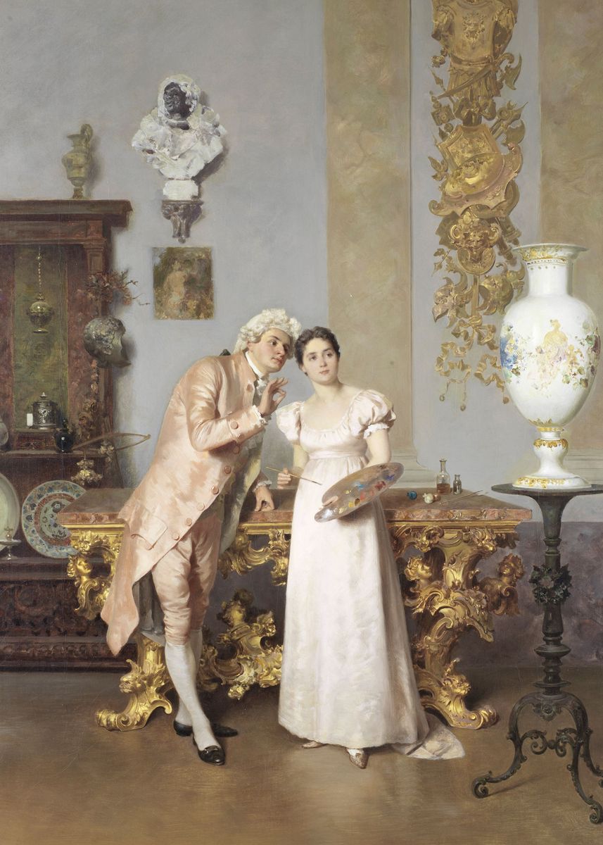 'The art lesson ' Poster, picture, metal print, paint by tony4urban ...