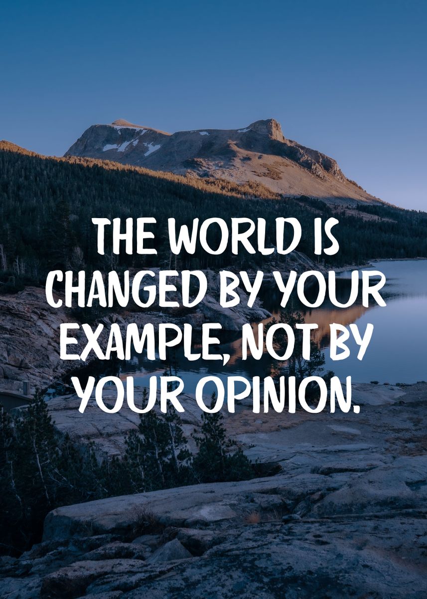 'Change the world' Poster, picture, metal print, paint by Naui Art ...