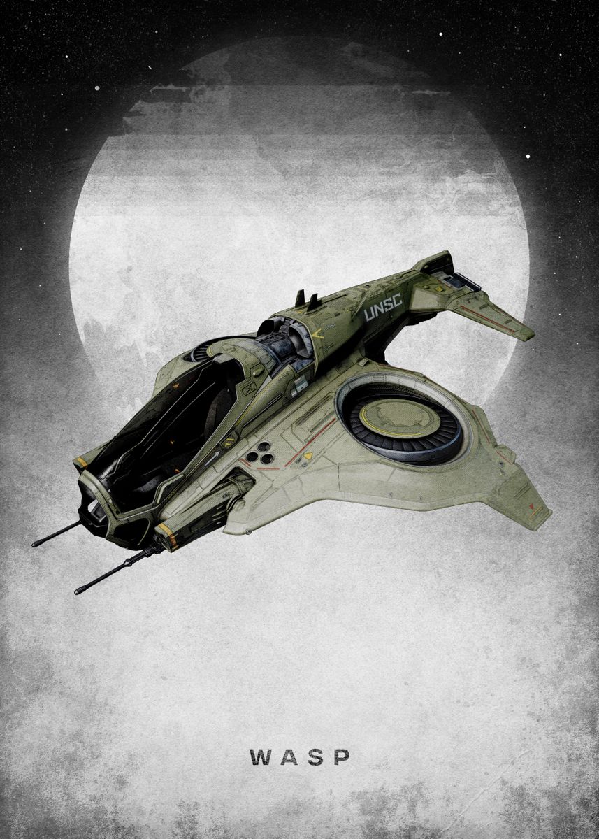 'Wasp Vehicle' Poster, picture, metal print, paint by Halo Game | Displate