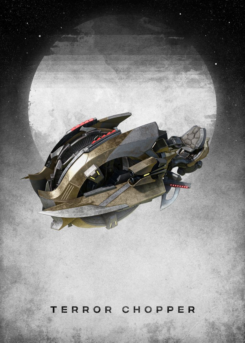 'Terror Chopper' Poster, picture, metal print, paint by Halo Game ...
