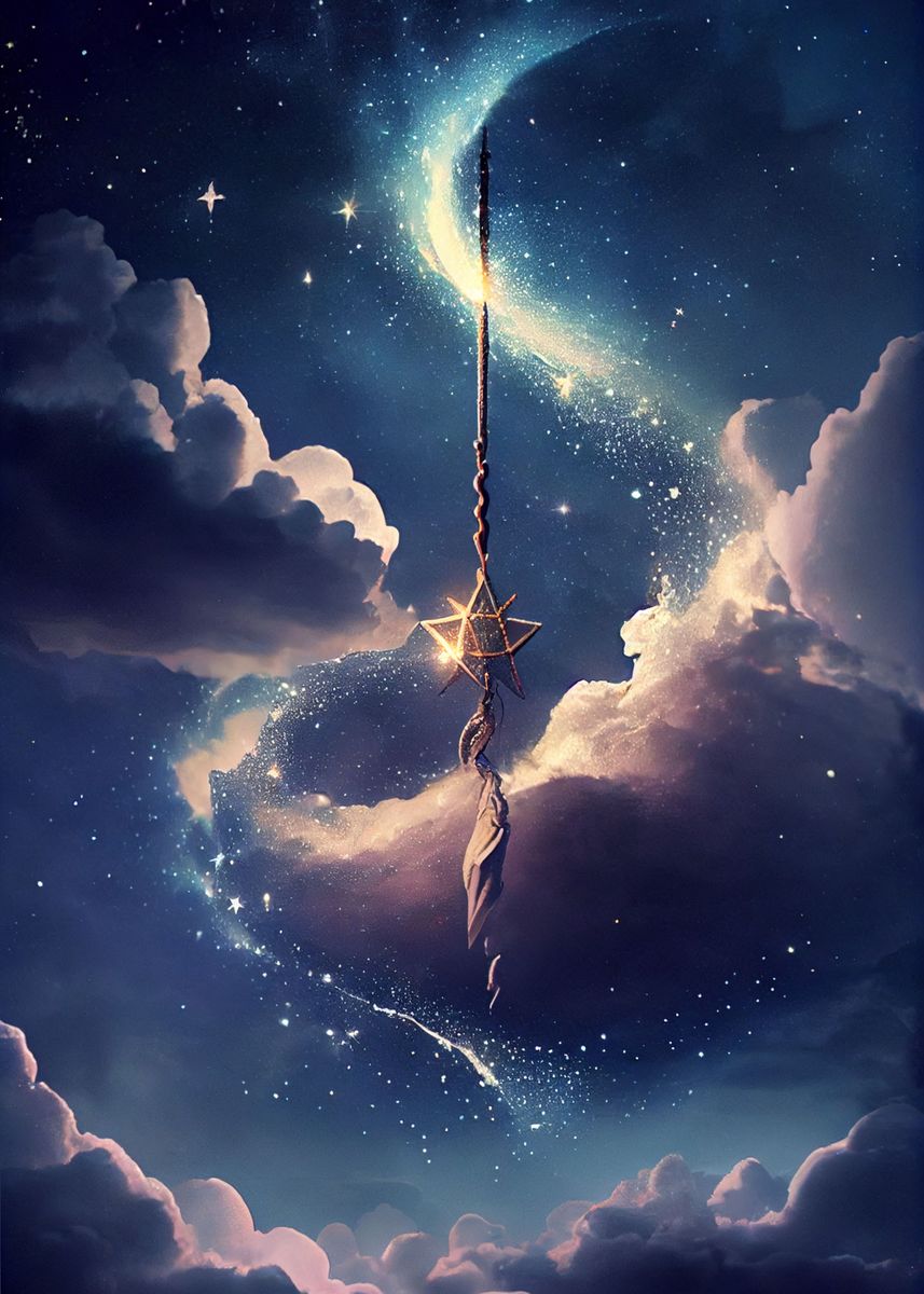 'Beautiful magic wand' Poster, picture, metal print, paint by Yuliia ...