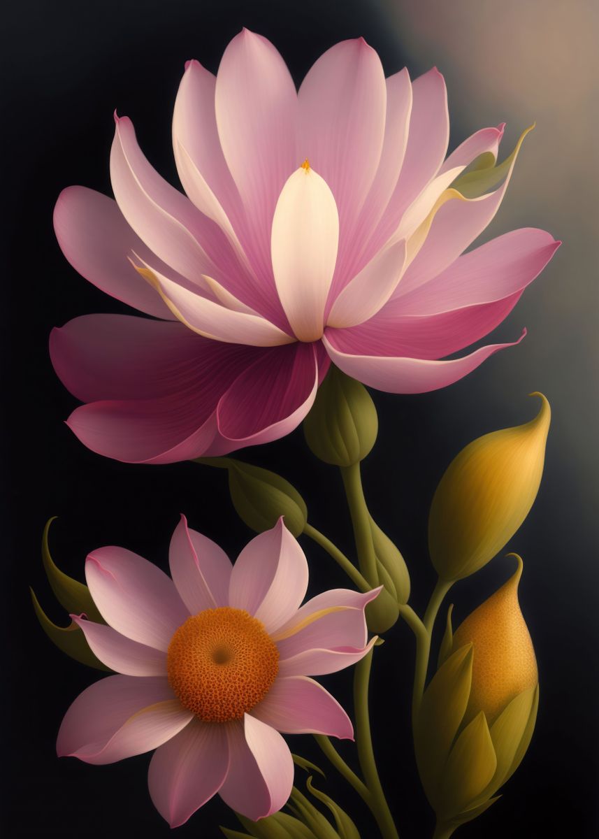 'Beautiful flowers' Poster, picture, metal print, paint by SplashDesign ...