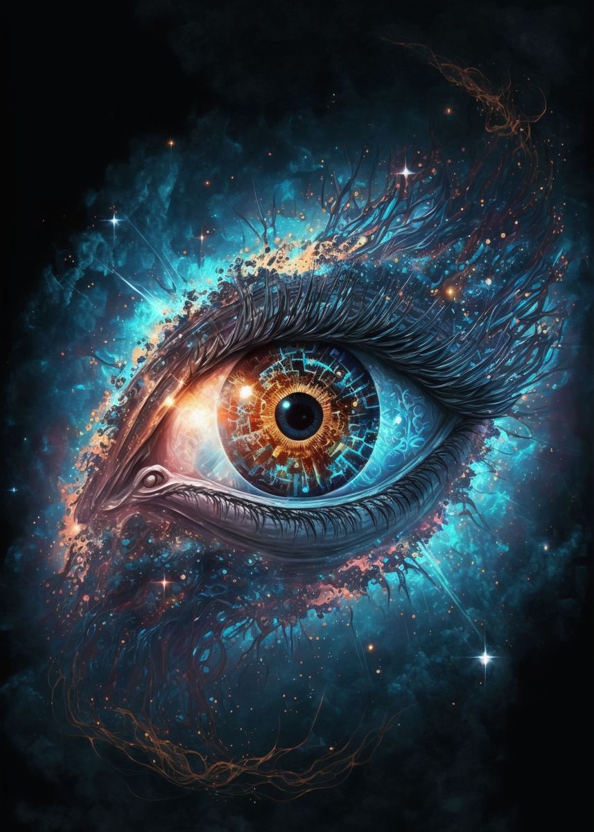 'Mechanic Eye' Poster, picture, metal print, paint by Cybronauts | Displate