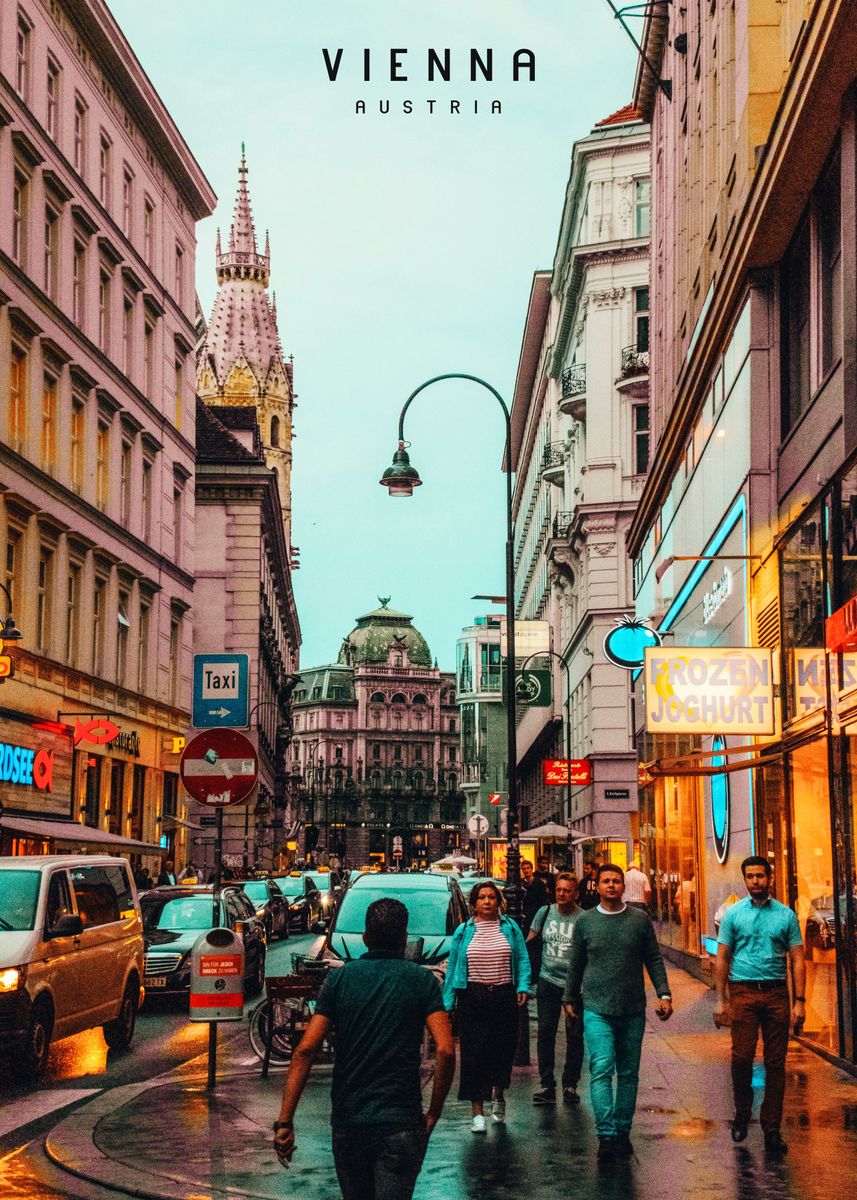 'Vienna ' Poster, picture, metal print, paint by Explore Universe ...