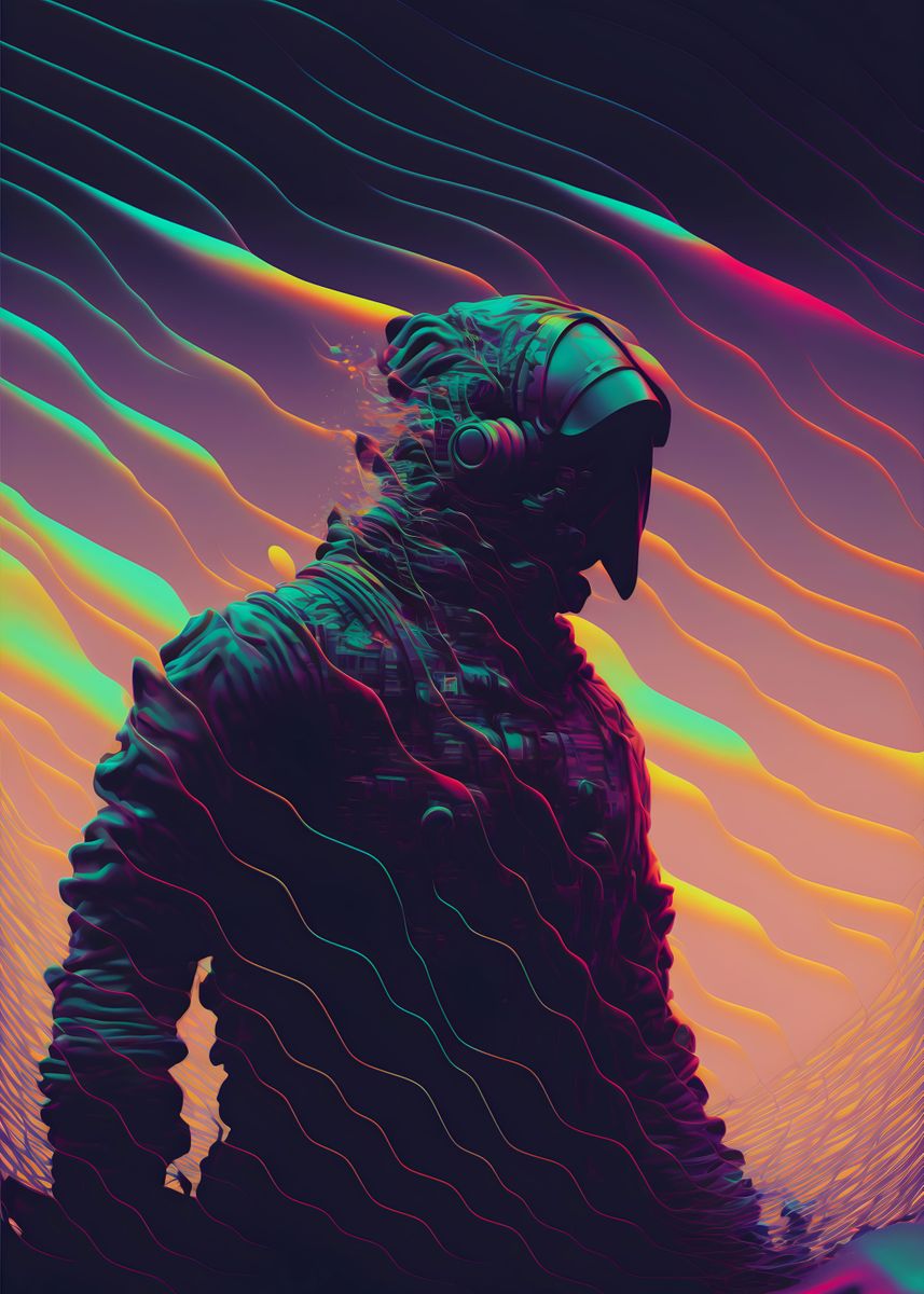 'Chaotic Character' Poster, picture, metal print, paint by Xi Designs ...