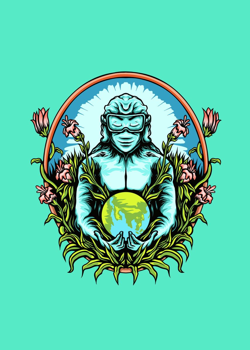 'Heal the world' Poster, picture, metal print, paint by JusticeEichmann ...