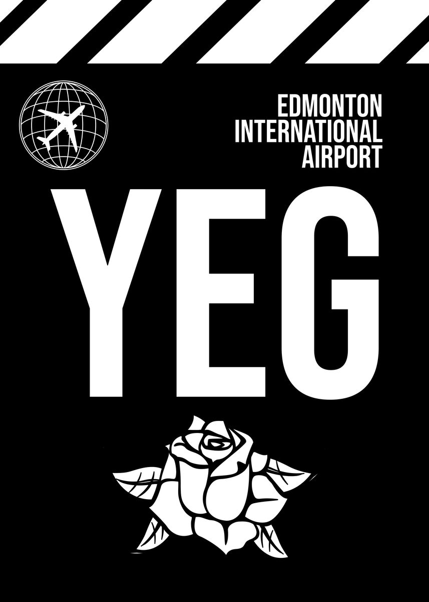 'YEG EDMONTON' Poster, picture, metal print, paint by Atomic Chinook ...