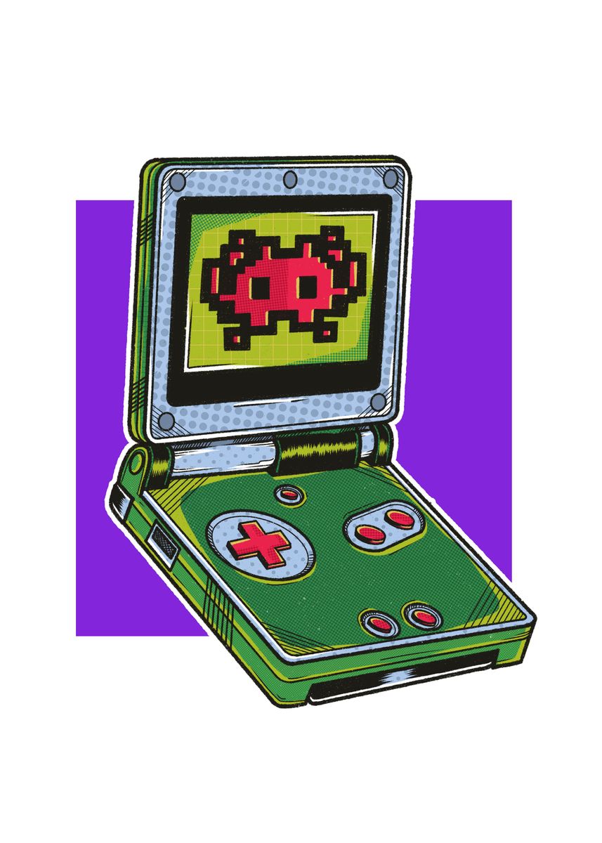 'Gamebot' Poster, picture, metal print, paint by Mohammad Toha | Displate