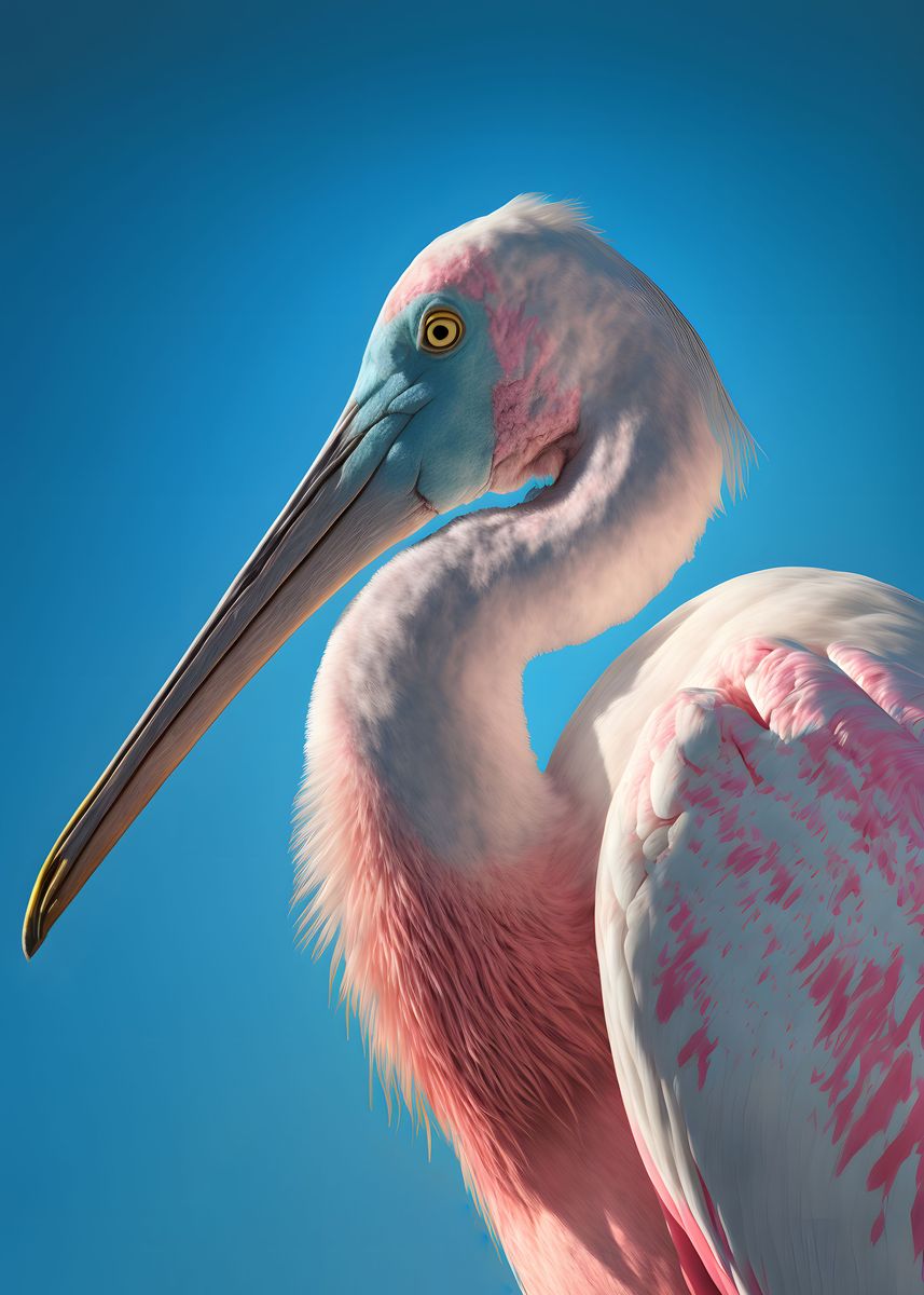 'Roseate Spoonbill' Poster, picture, metal print, paint by David ...