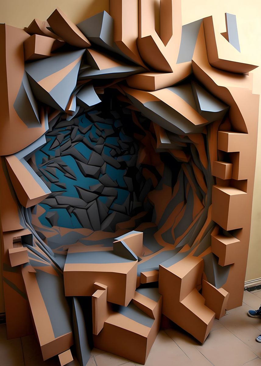 '3D Graffiti Street Art' Poster, picture, metal print, paint by David ...