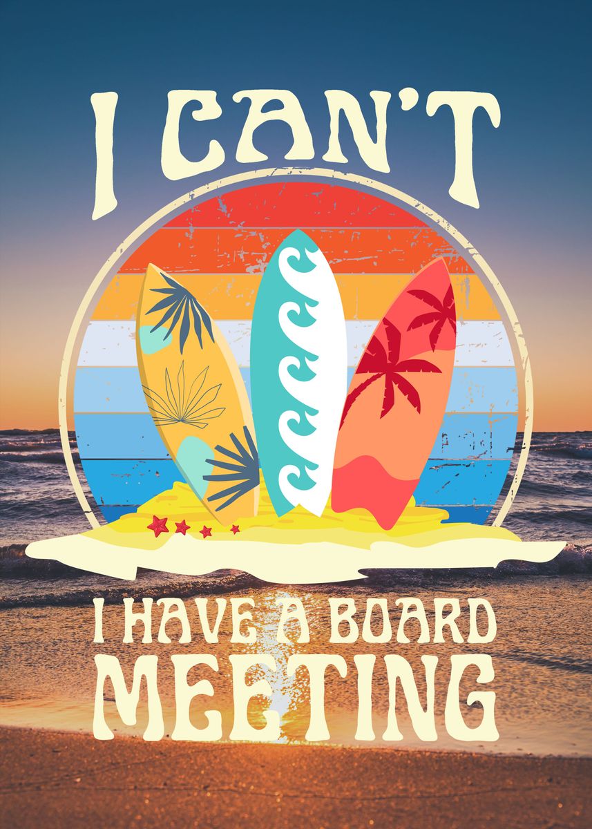 'Summer Board Meeting' Poster, picture, metal print, paint by Ba Ab ...