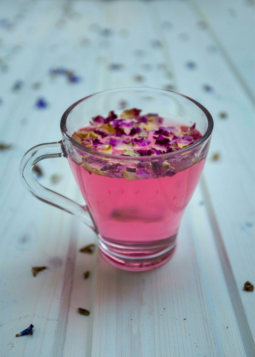 'Pink flower tea cup' Poster, picture, metal print, paint by Aiden ...