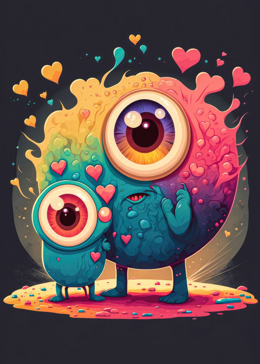 'Cyclops Art Display' Poster, picture, metal print, paint by Funny Fur ...