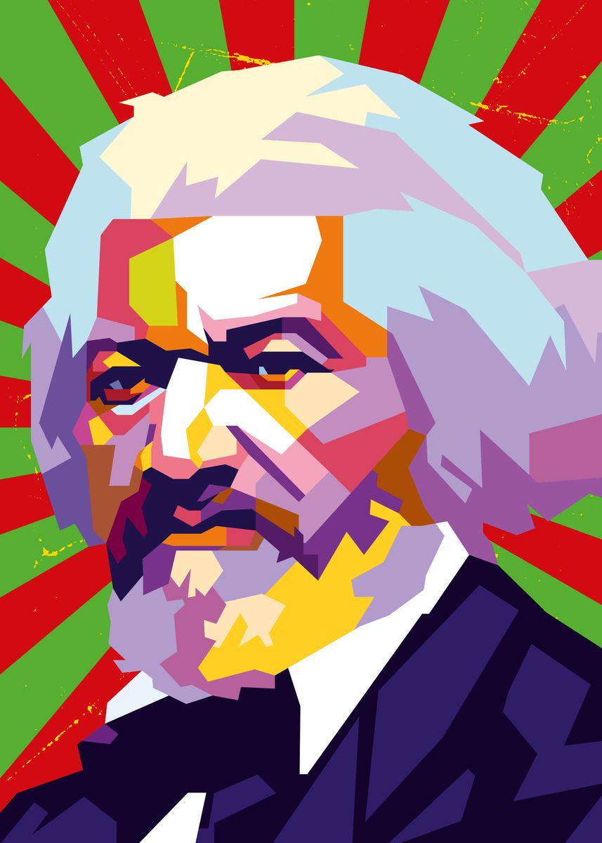 'Frederick Douglass Pop Art' Poster, picture, metal print, paint by ...