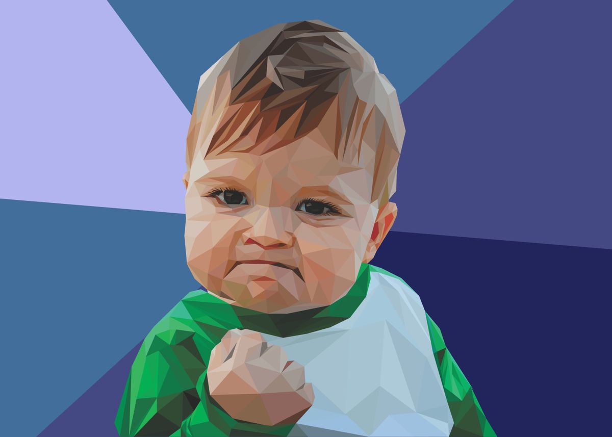 'success kid' Poster by Lowpoly Posters | Displate