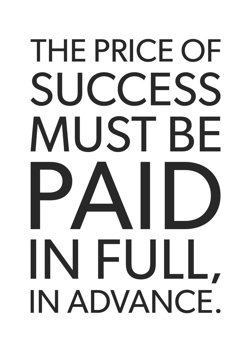 'The Price Of Success' Poster, picture, metal print, paint by CHAN ...