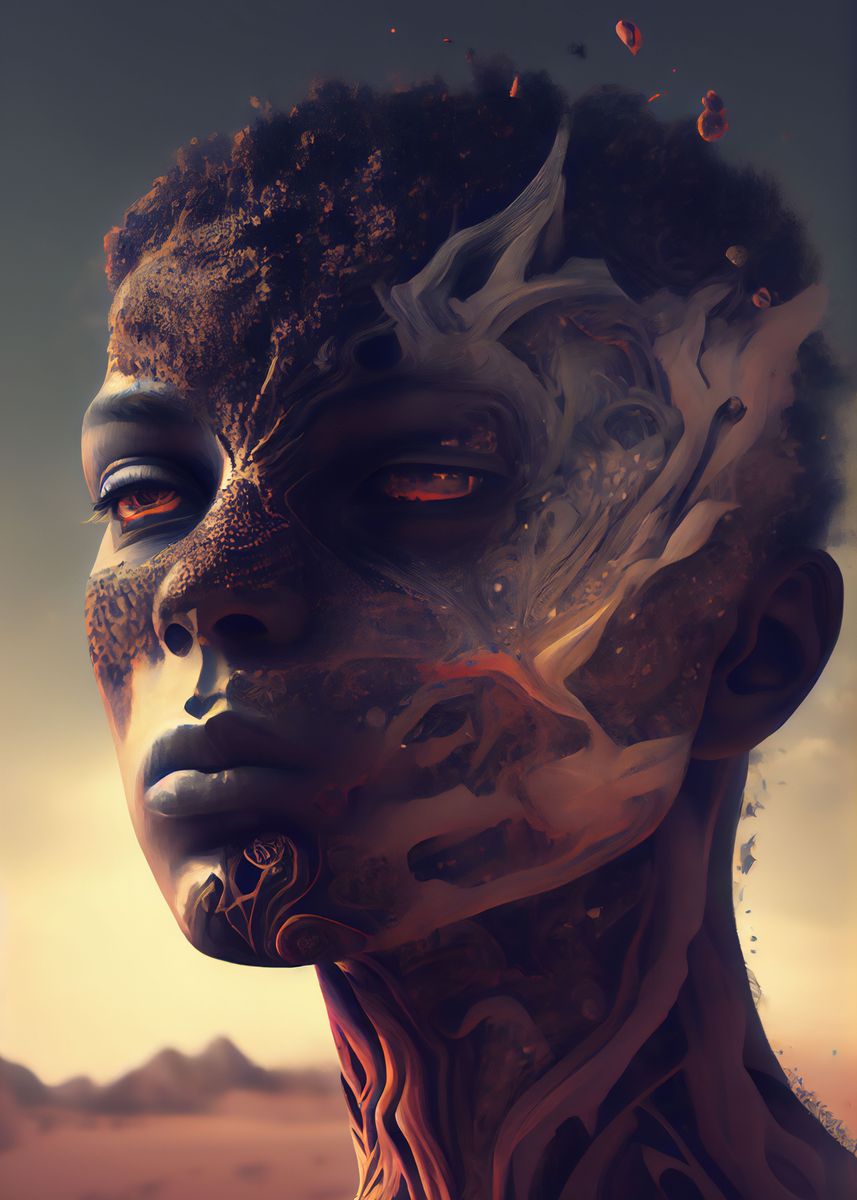 'Human soul' Poster, picture, metal print, paint by Bofferding | Displate