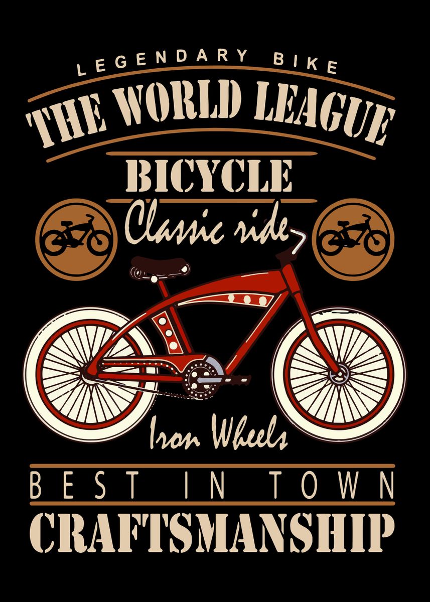 'Legendary Bike' Poster, picture, metal print, paint by crbn design ...