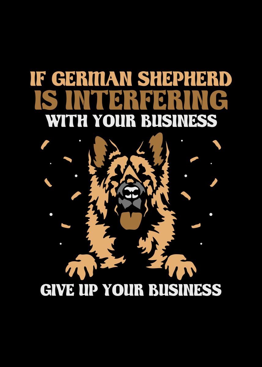'German Shepherd' Poster, picture, metal print, paint by Sebastian ...