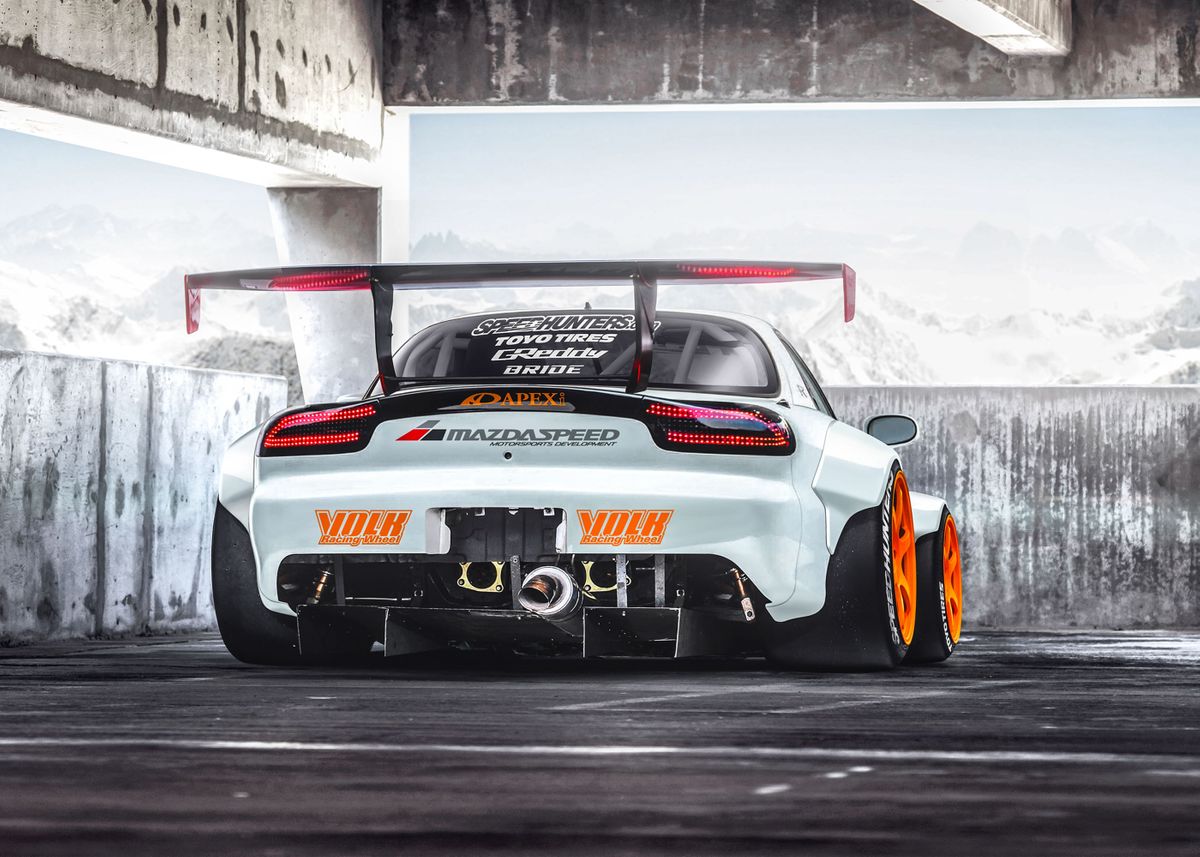 'Mazda rx7' Poster by Monster Car | Displate