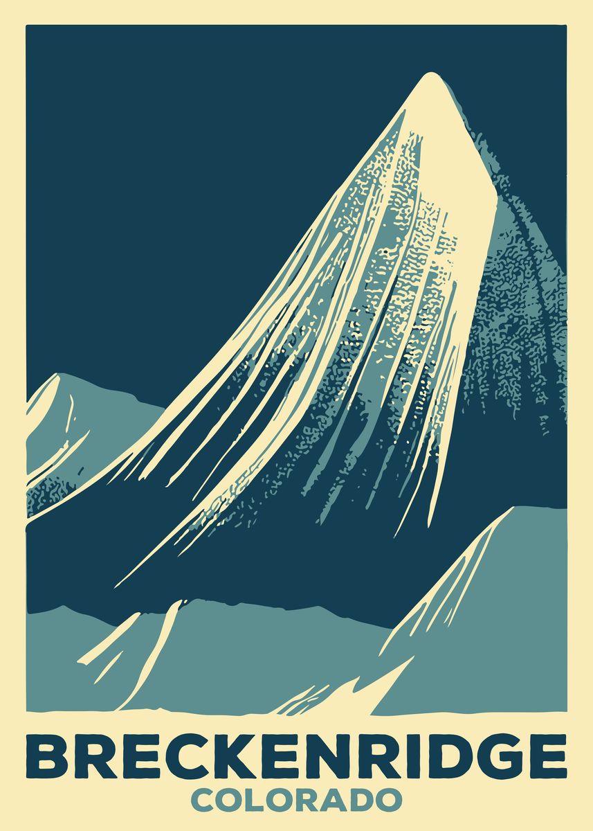 'Breckenridge Colorado' Poster, picture, metal print, paint by ...