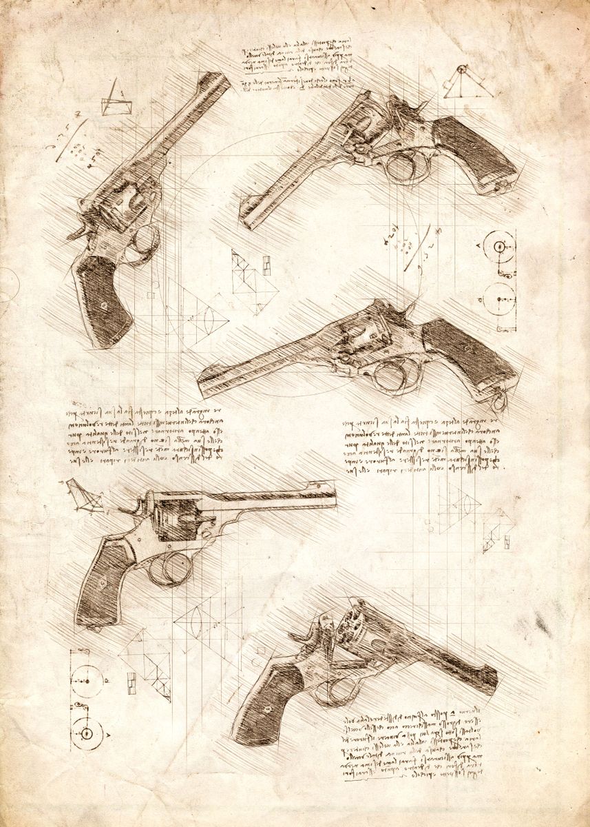 'Revolvers' Poster by Cornel Vlad | Displate