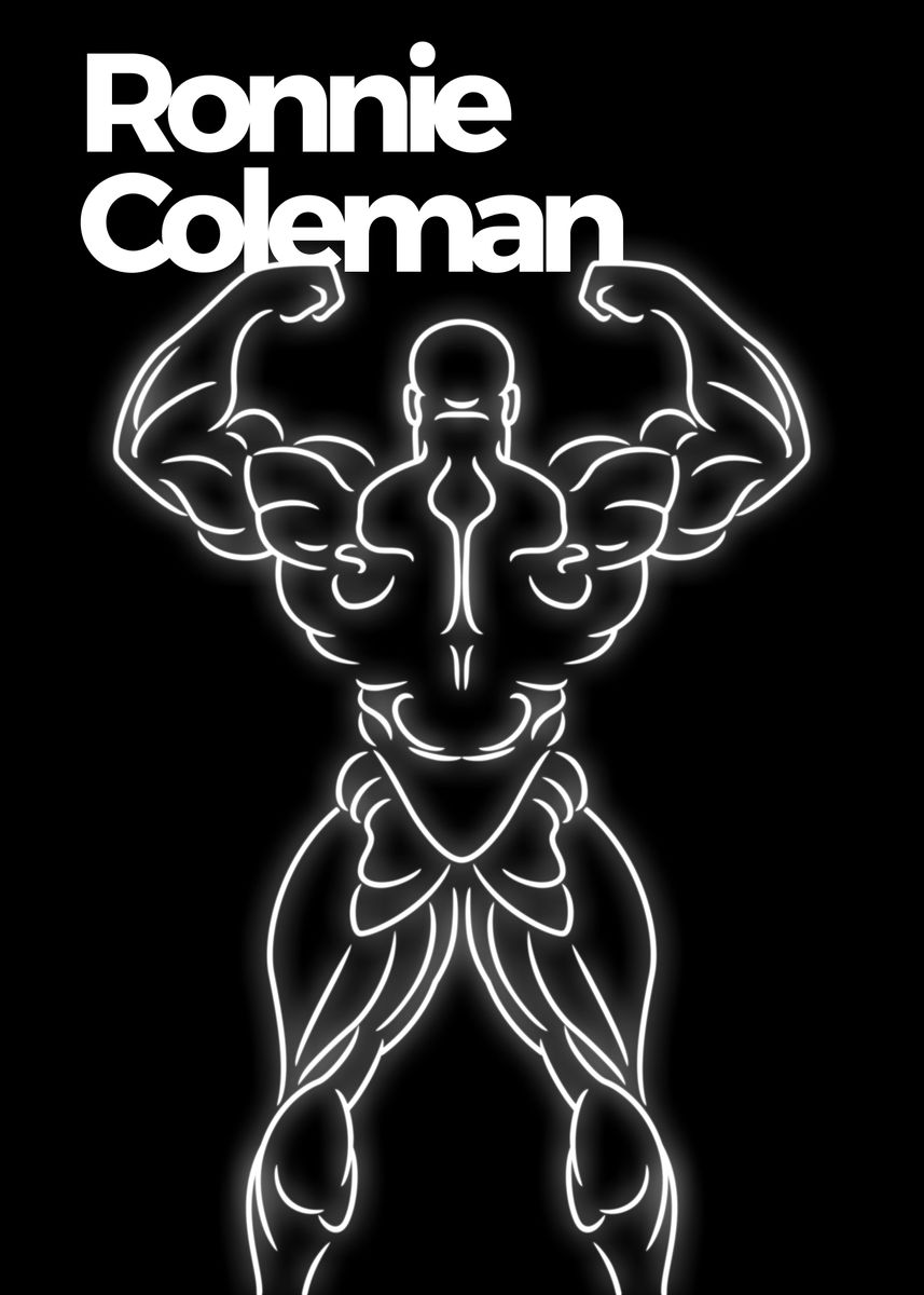 'Ronnie Coleman' Poster, picture, metal print, paint by pxlsm studio ...