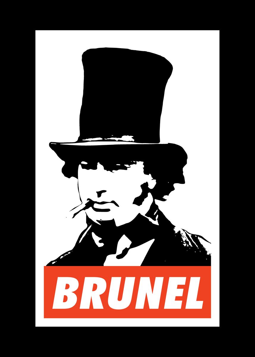 'Asambard Kingdom Brunel' Poster, picture, metal print, paint by Filip ...