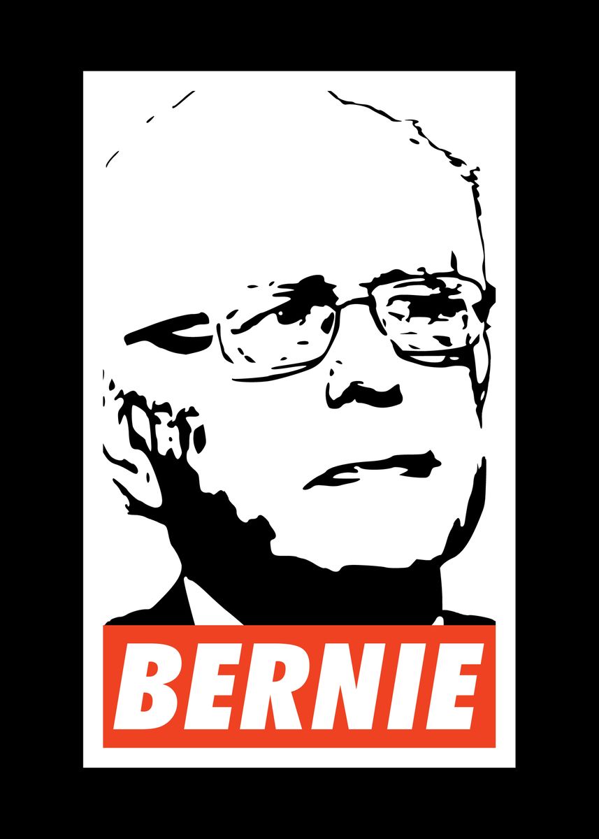 'Bernie Sanders' Poster, picture, metal print, paint by Filip Hellman ...
