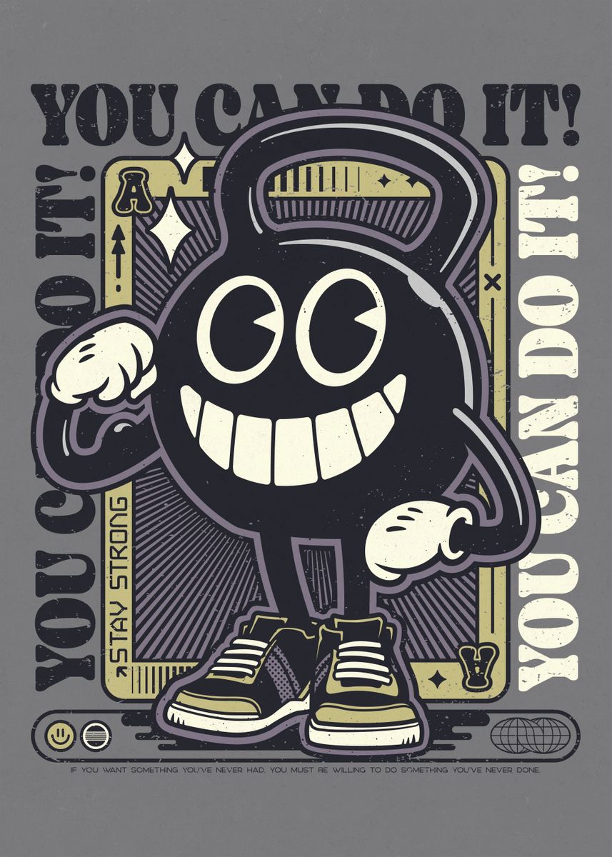 'Stay Strong V2' Poster, picture, metal print, paint by StudioM6 ...