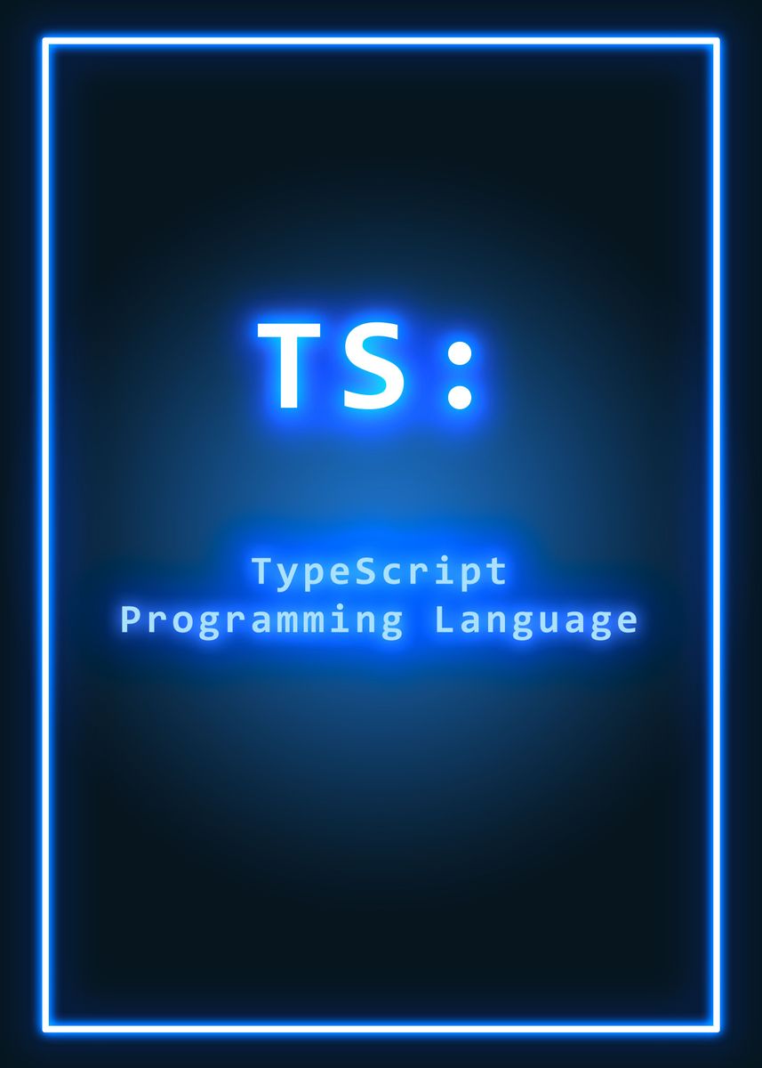 'TypeScript' Poster, picture, metal print, paint by Dickie77 | Displate