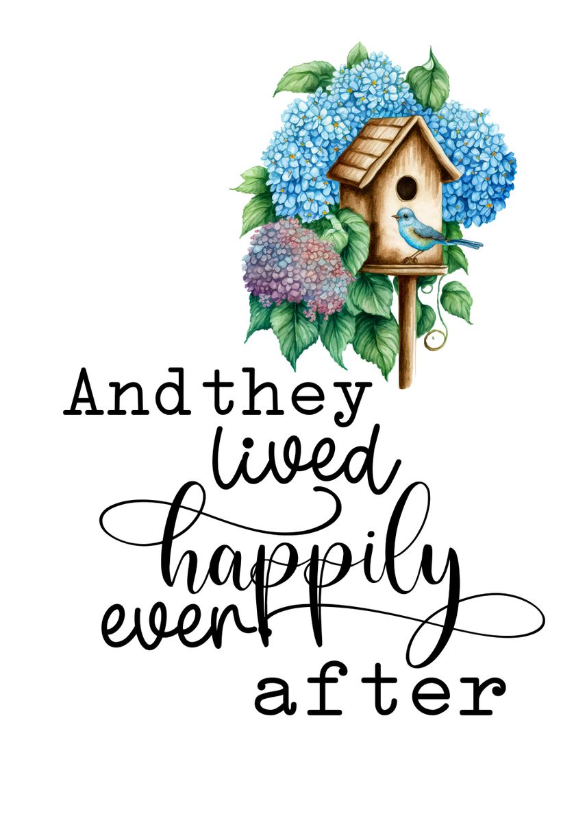 'Happily ever after' Poster, picture, metal print, paint by Juliana RW ...