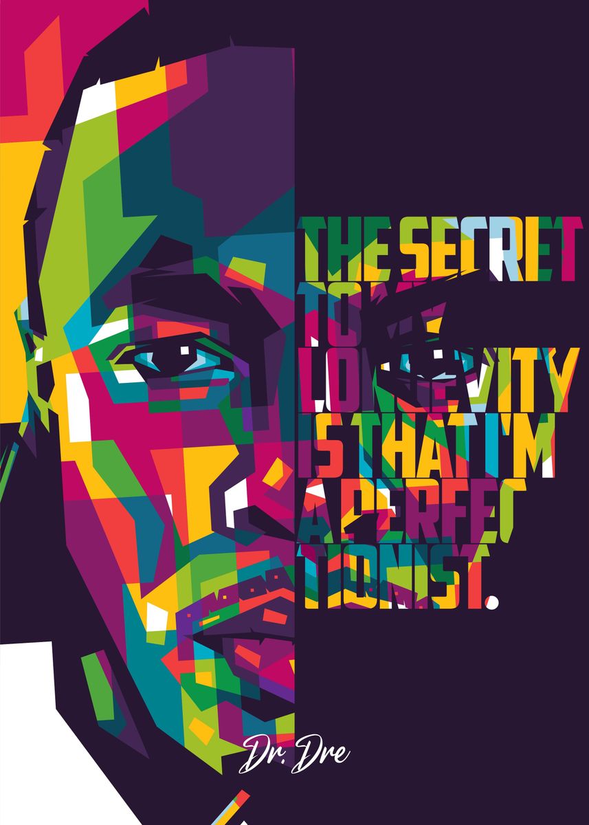 'Dr Dre' Poster, picture, metal print, paint by Burhandowski | Displate