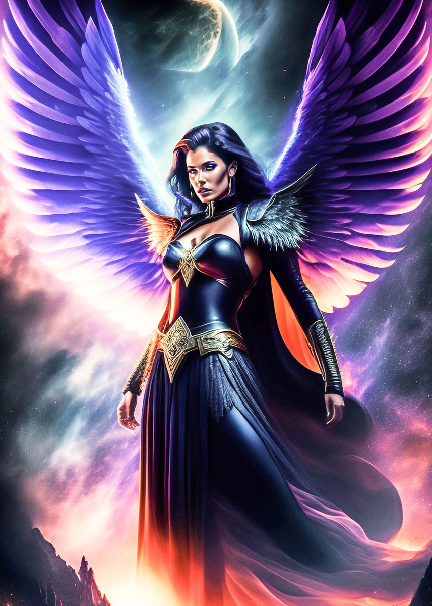 'Angel of destruction' Poster, picture, metal print, paint by Erik ...