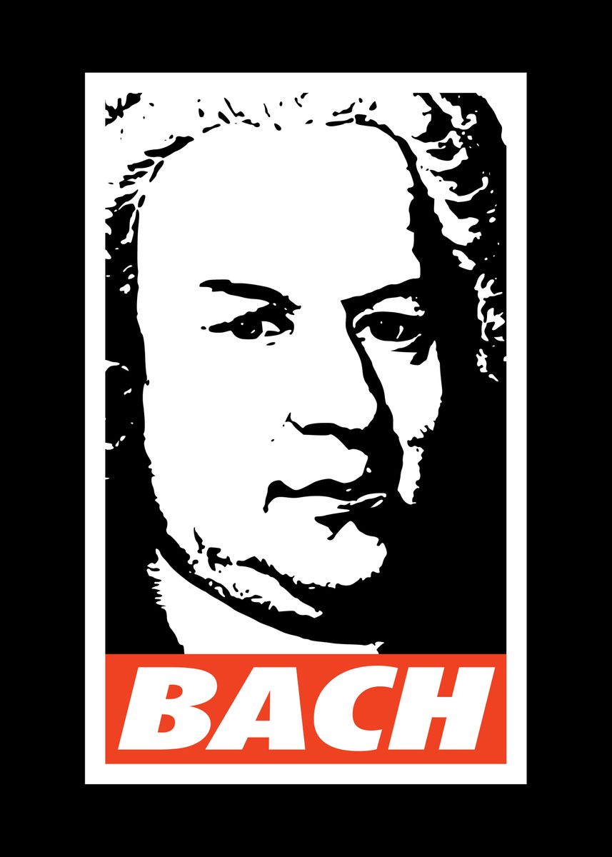 'Bach' Poster, picture, metal print, paint by Filip Hellman | Displate