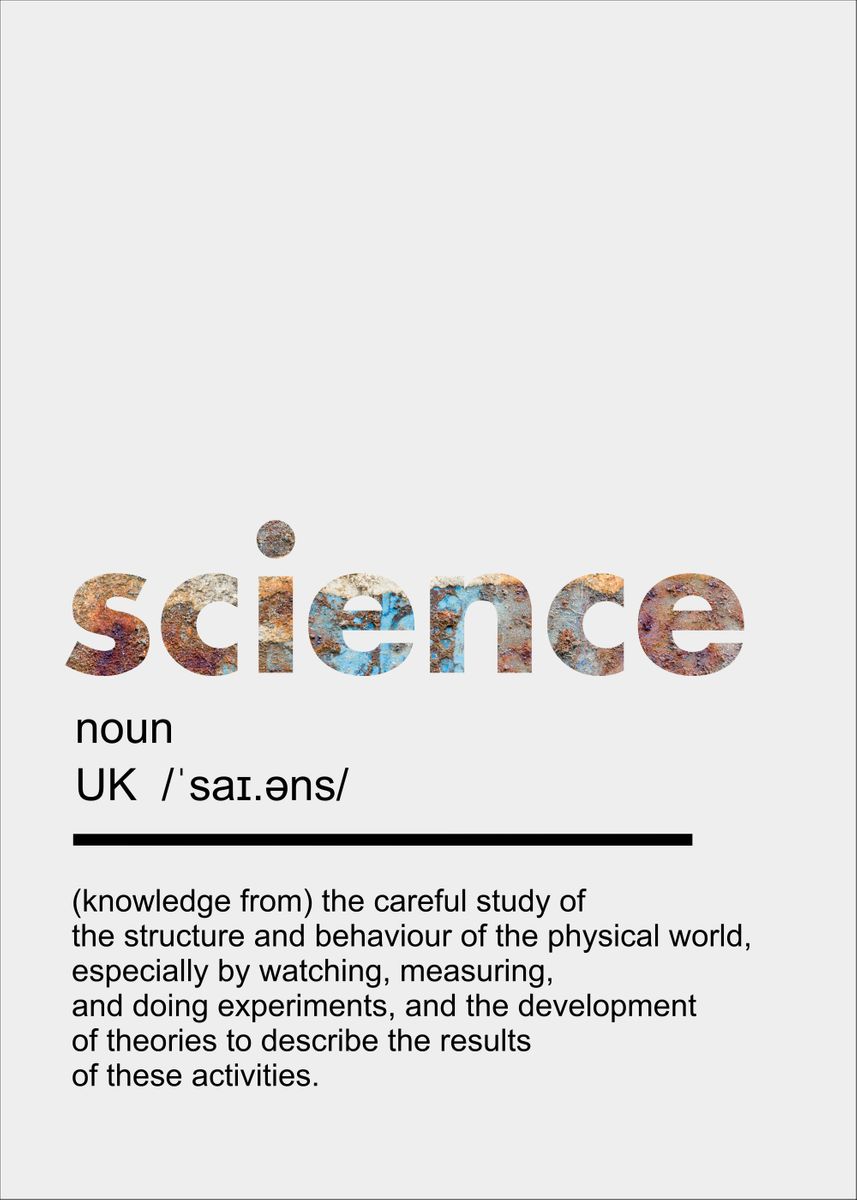 'Science Definition ' Poster, picture, metal print, paint by Namikaze ...