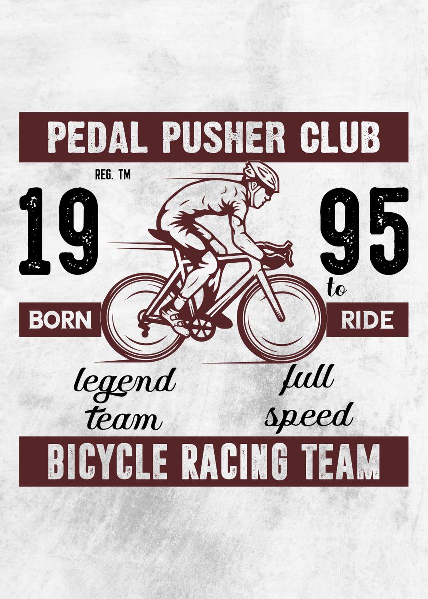 'Bicycle Racing' Poster, picture, metal print, paint by crbn design ...