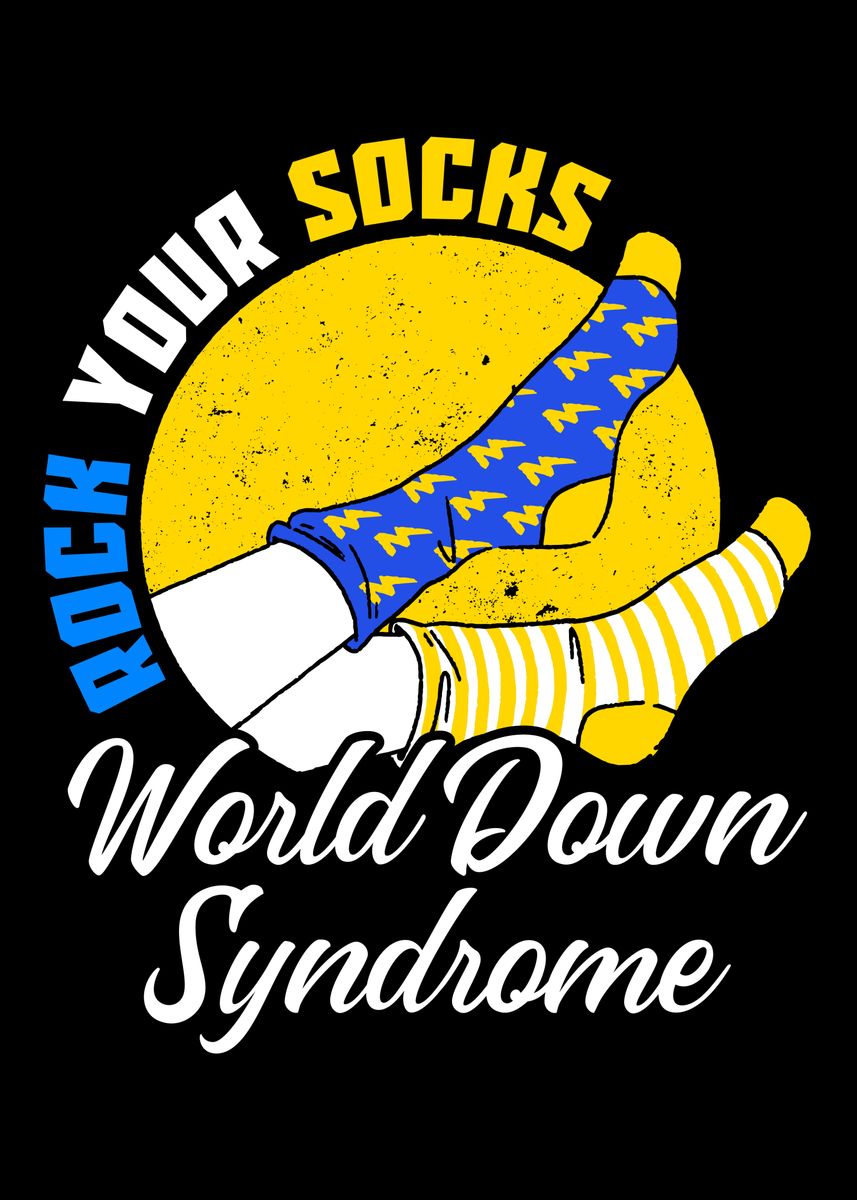 'Rock Your Socks' Poster, picture, metal print, paint by NAO | Displate