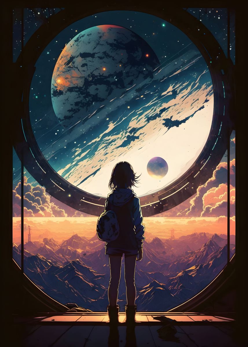 'The mystery of the portals' Poster, picture, metal print, paint by ...