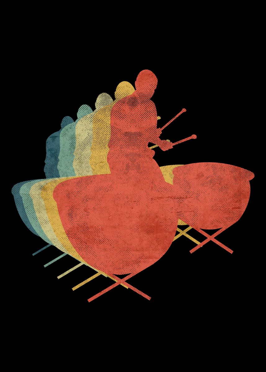 'Timpani Drums Playing Man' Poster, picture, metal print, paint by El ...