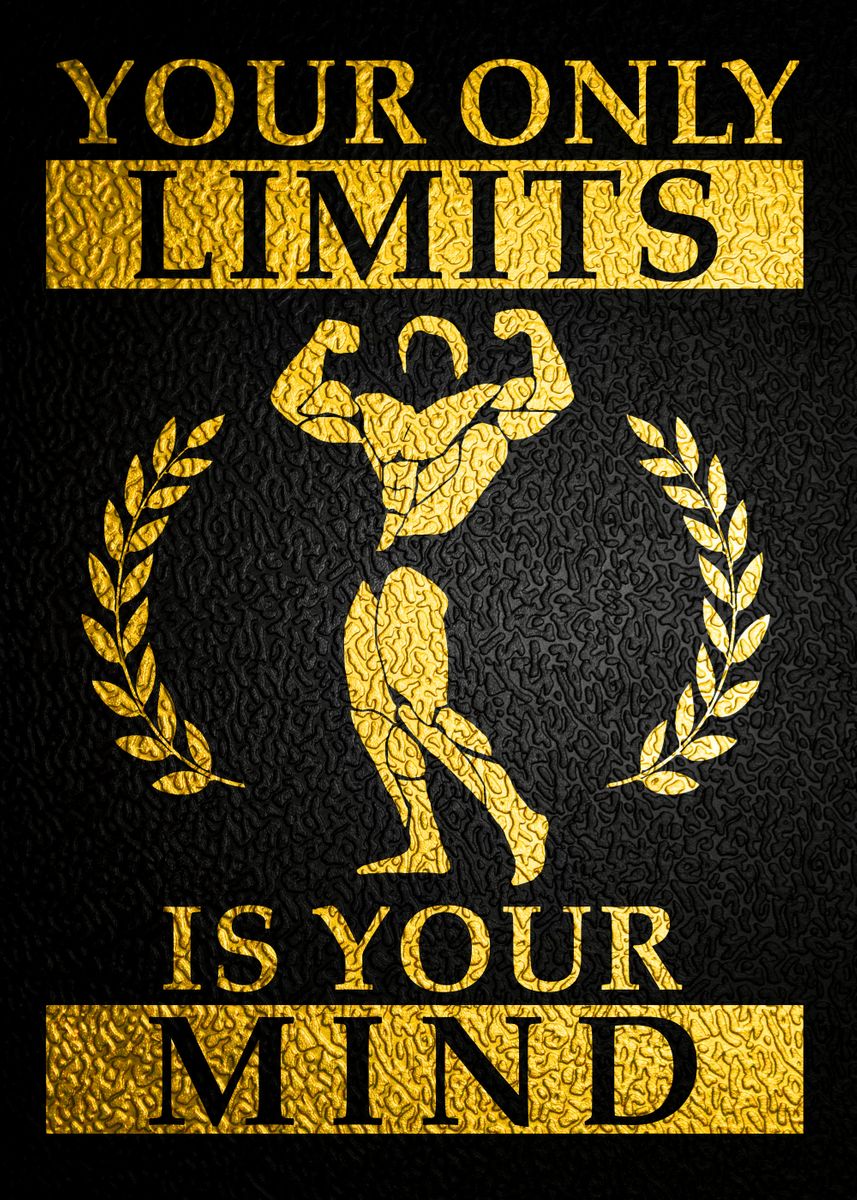 'Fitness Motivation Quote' Poster, picture, metal print, paint by ...