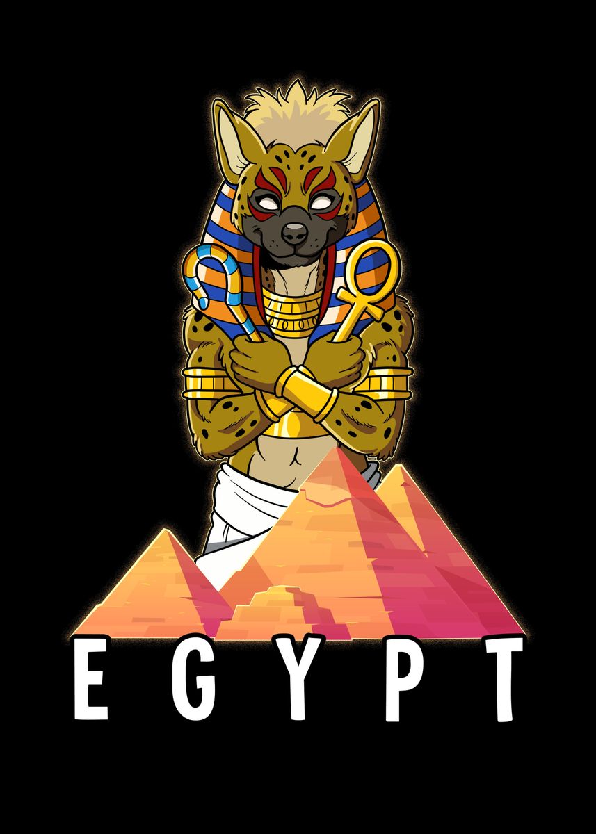 'Egypt Egyptian Hyena' Poster, picture, metal print, paint by PxL ...